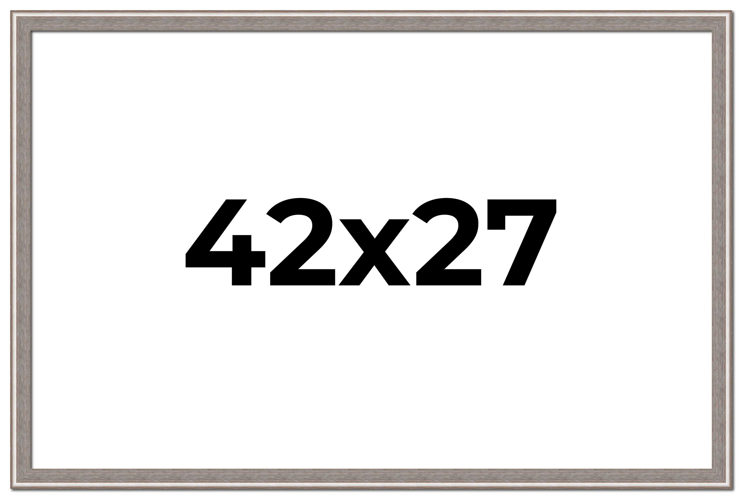 42x27 Frame Grey Real Wood Picture Frame Width 1.25 inches | Interior ...