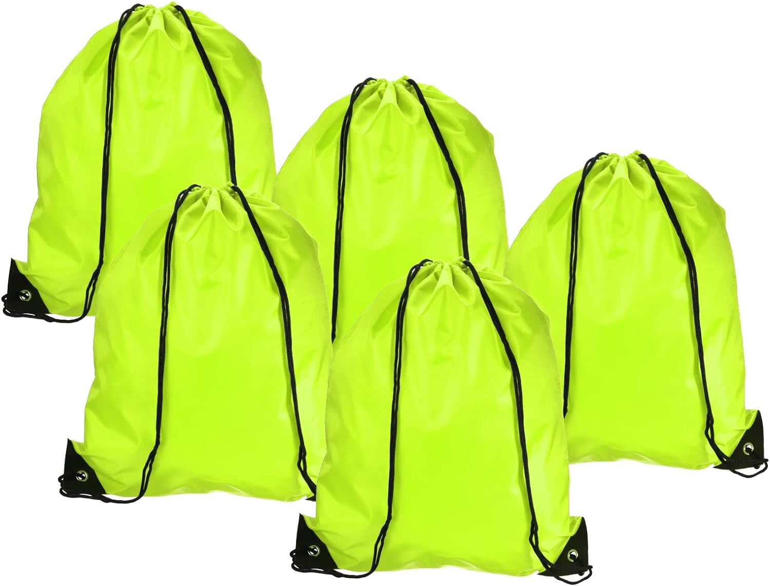 42x34cm Nylon Drawstring Bag, 10 Pack Storage Bulk Cinch Backpack Sack ...