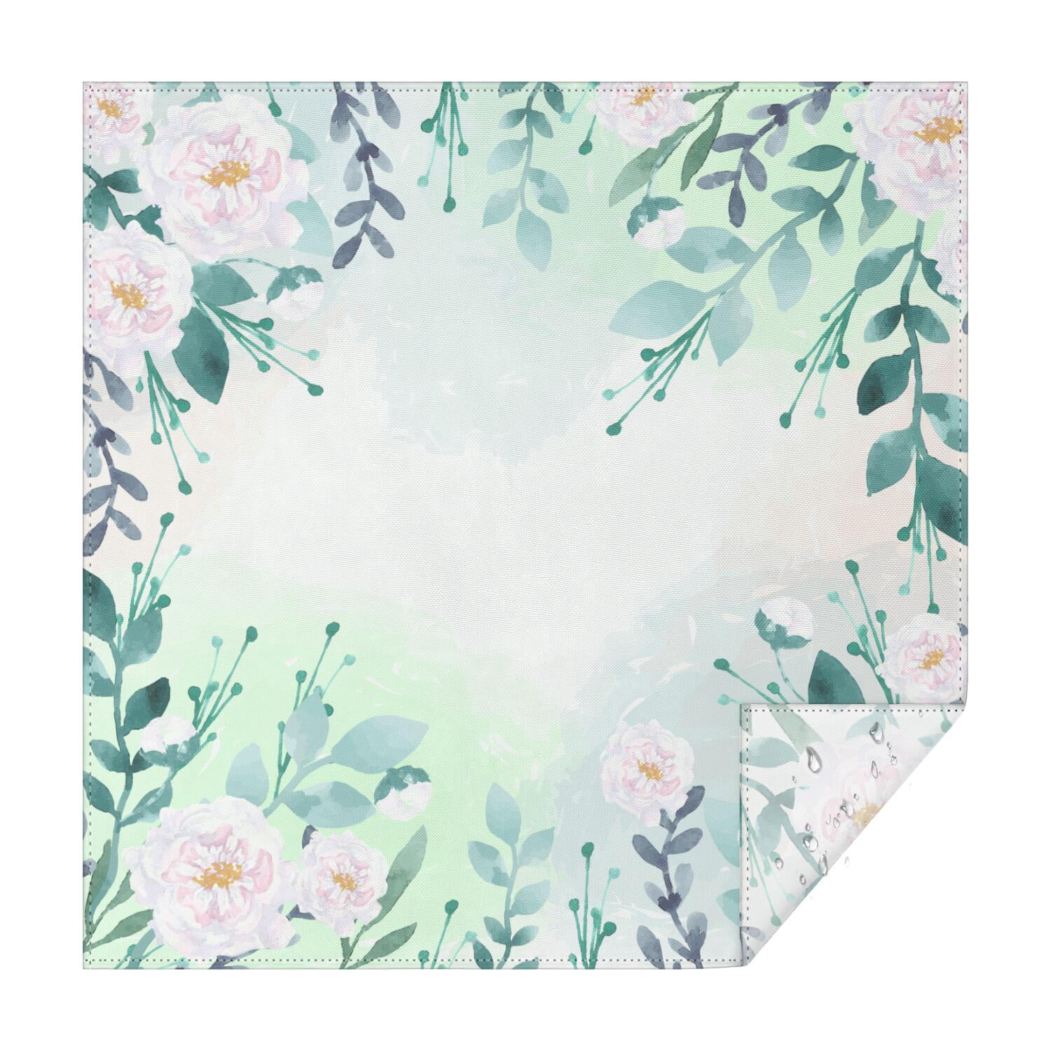 42x42in(107x107cm) Square Tablecloth, Waterproof Polyester Table Cover ...