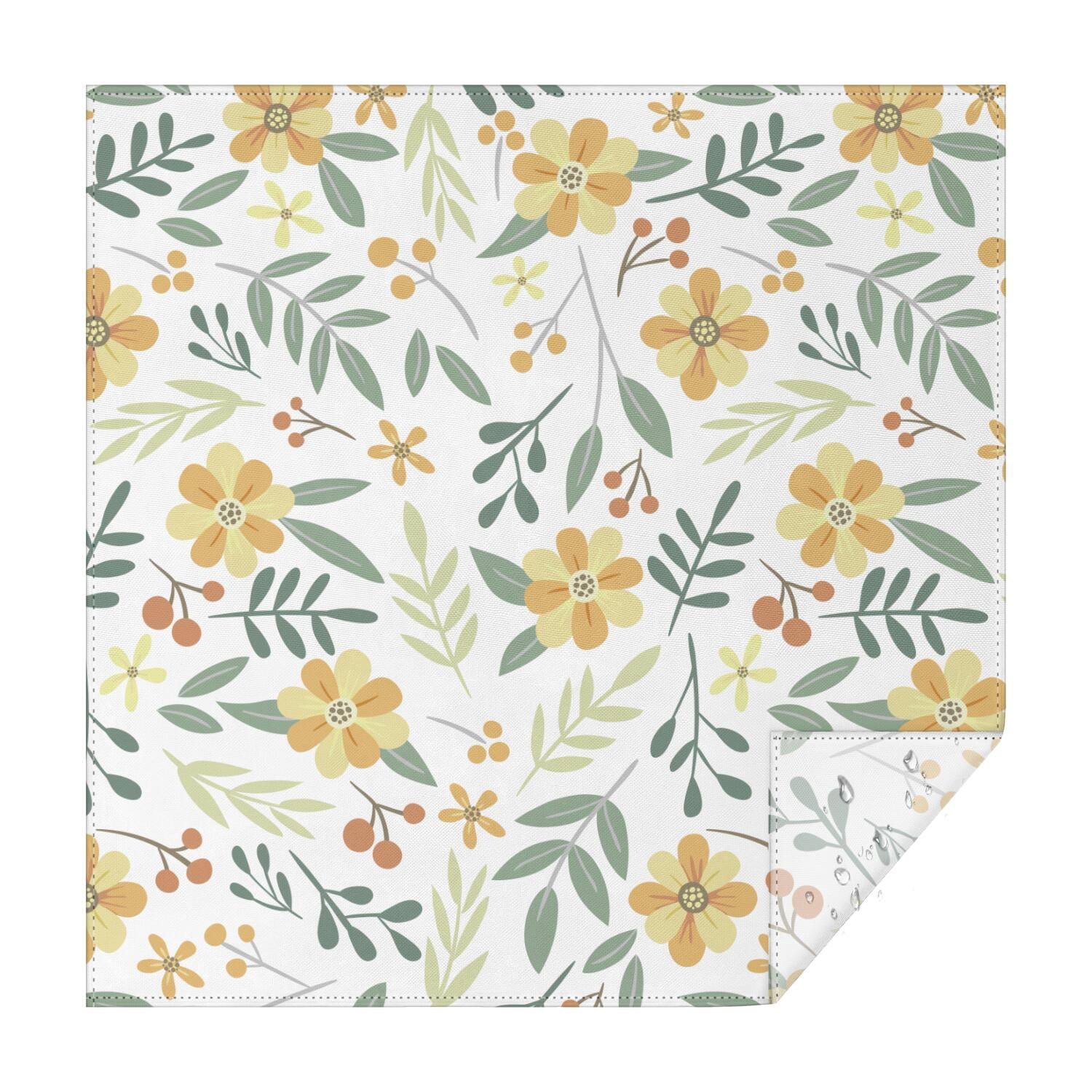 42x42in(107x107cm) Square Tablecloth, Waterproof Polyester Table Cover ...