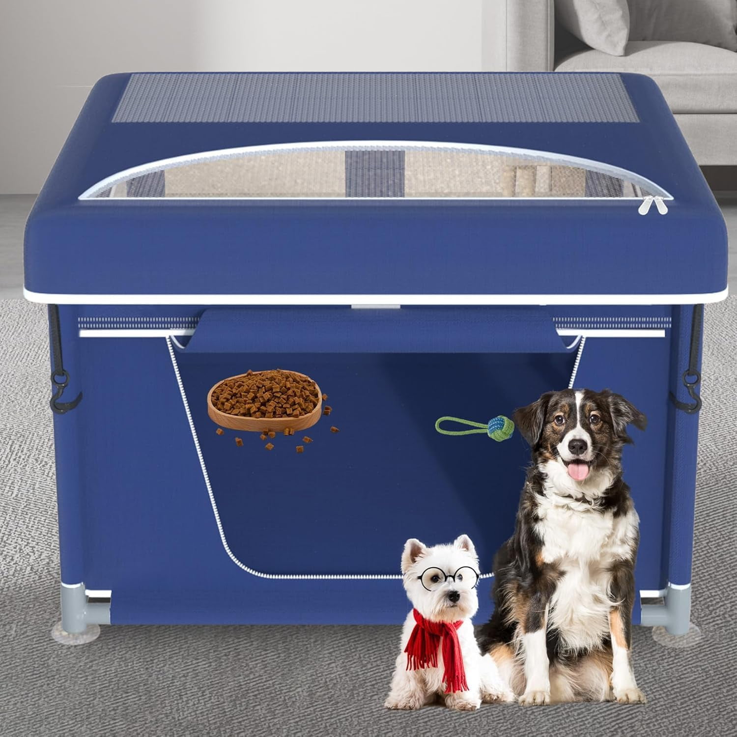 42x42x26 Inches Dog Playpens，Puppy Playpen with Cover for Puppies or ...