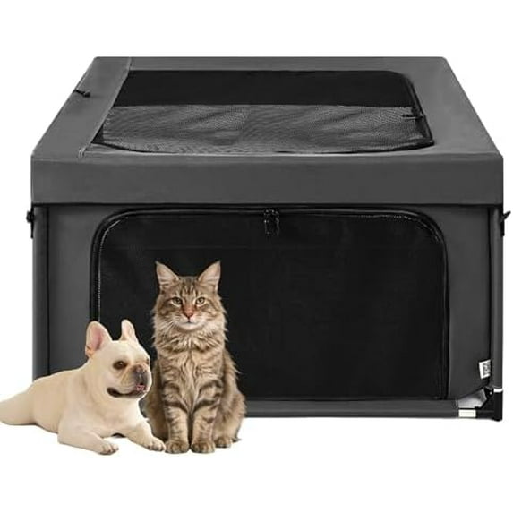 42x42x26 Inches Puppy Playpen with Top Cover for Dogs & Cats Indoor or ...