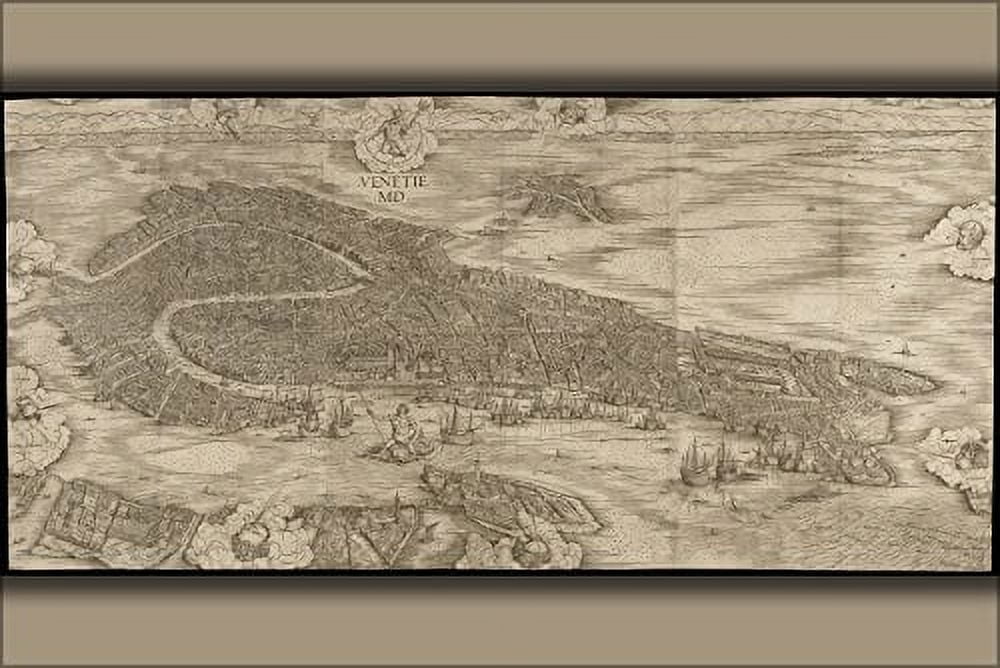 42x63 Poster; Jacopo De' Barbari View Of Venice - Walmart.com