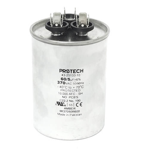 43-23204-19 - OEM Rheem Upgraded Replacement Capacitor 60+5 uf 370vac ...