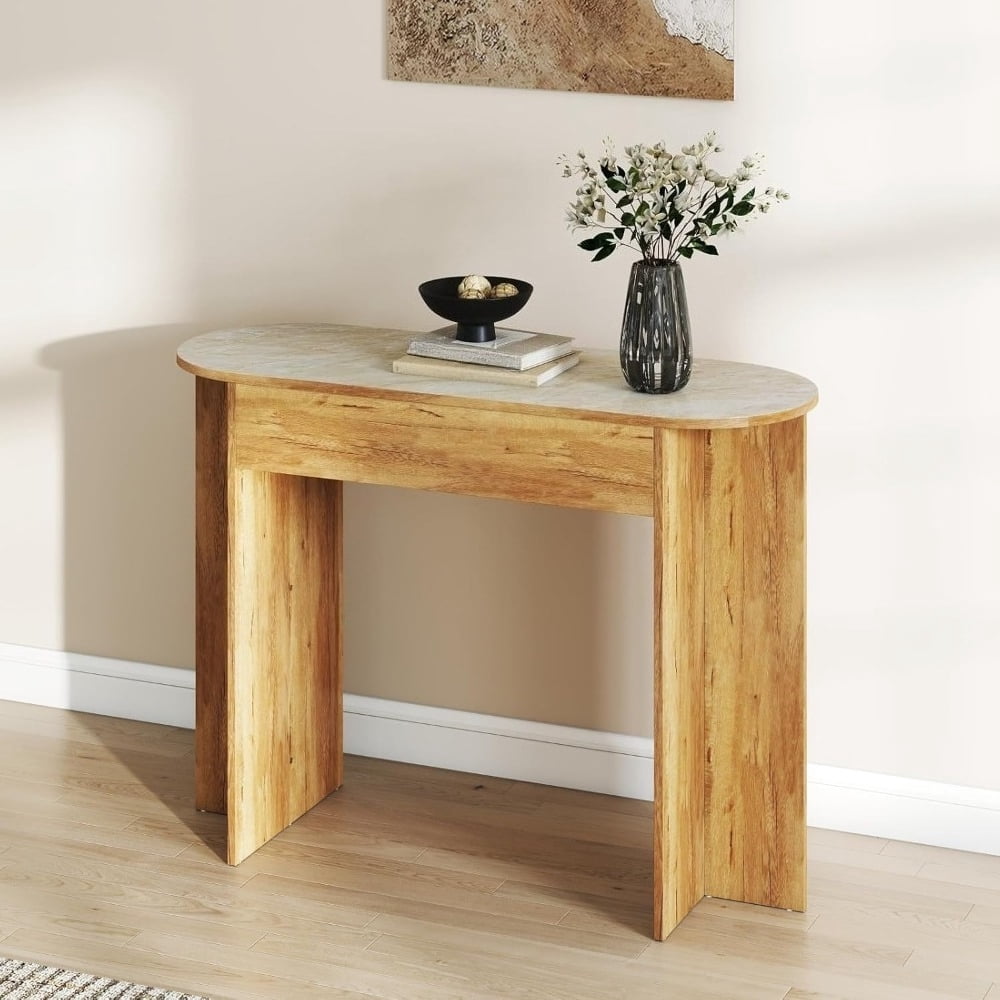 43.25-Inch Modern Farmhouse Console Table, Narrow Sofa Back Table with ...