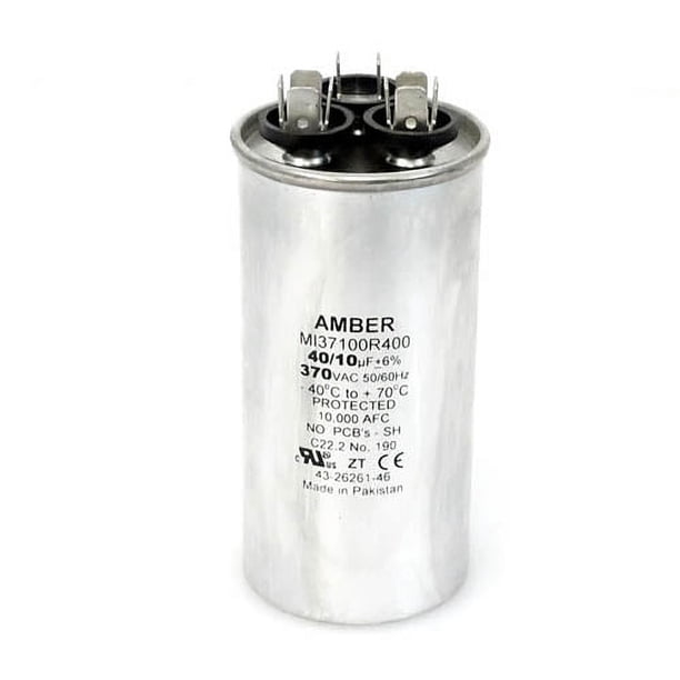 43-26261-46 - OEM Rheem Upgraded Replacement Run Capacitor 40/10 uf 370 ...