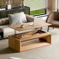 43.3" Lift Top Coffee Table with Hidden Storage Compartment, Modern ...