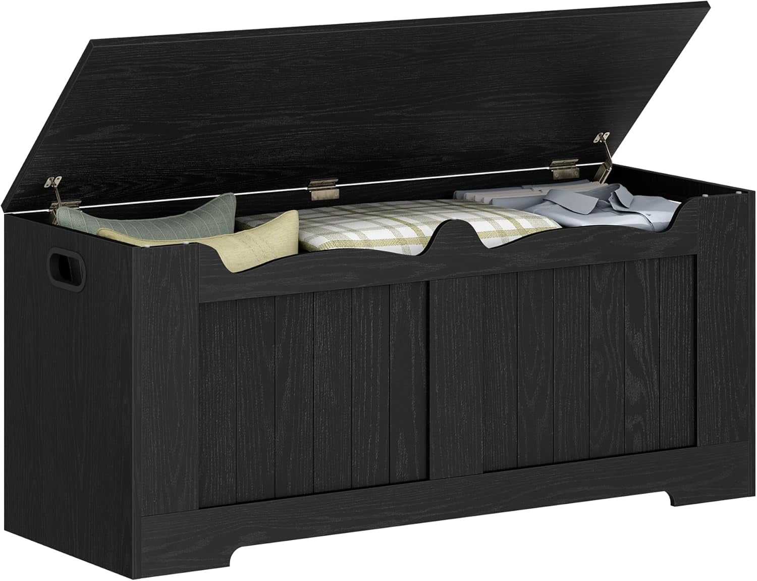 43.3" Storage Chest, Extra Large Storage Bench Trunk with 2 Safety ...
