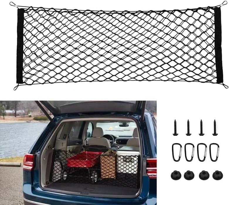 43.3” x 15.7” Cargo Net Trunk Bed Extender, Envelope Mesh Truck Bed ...