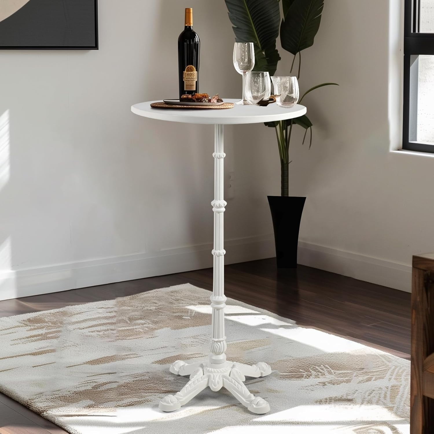 43.3inch High Bar Table Extra Tall Pub Table Industrial Bistro Table ...