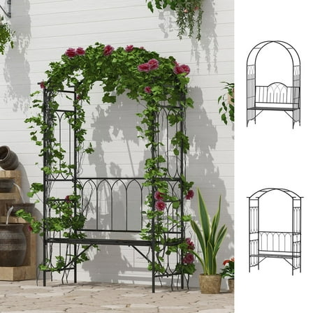 Oakland Living Royal Arbor with Gate - Walmart.com