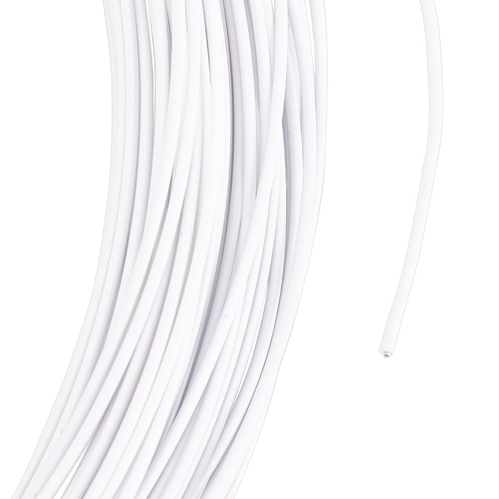 43.74 Yard 1.5mm White Floral Wires Metal Memory Wire Bendable Anodized ...