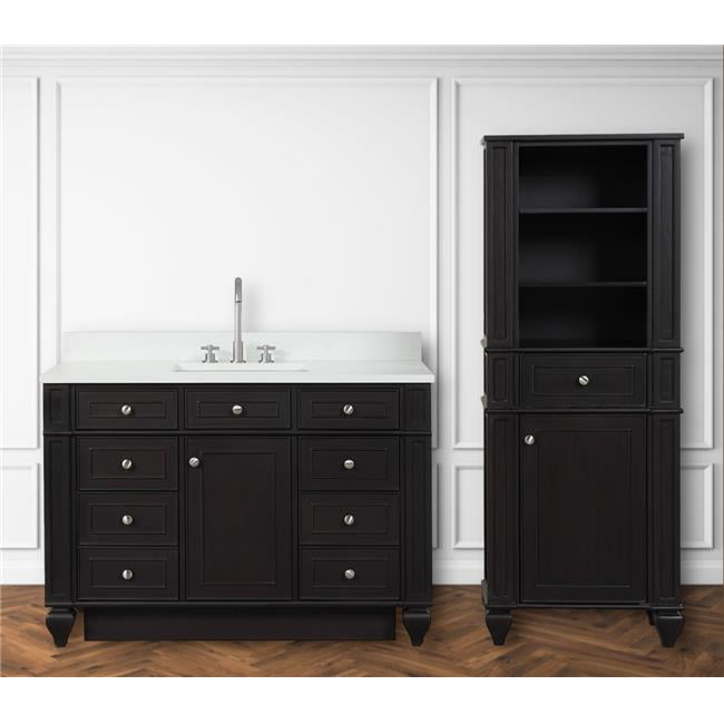 43.75 cu. ft. Winston Bath Vanity with Quartz Vanity Top & White Basin ...