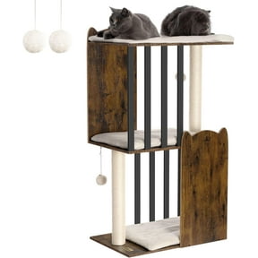 Amolife 68 Inch XL Cat Tower with Hammock, Multi-Level Tree, Scratching ...