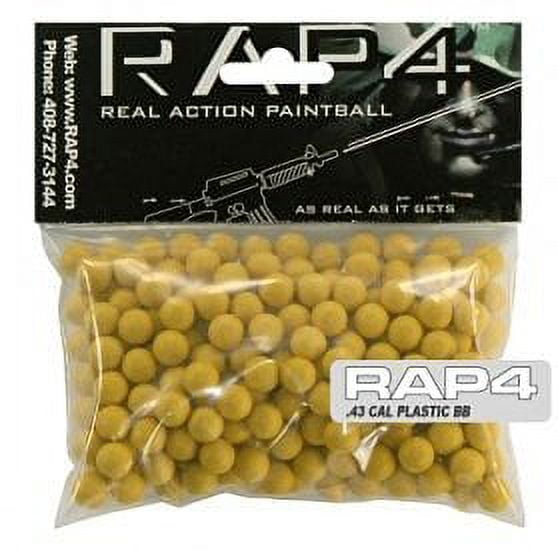 .43 Caliber Plastic BBs (Bag of 250) (Orange) - paintballs - Walmart.com