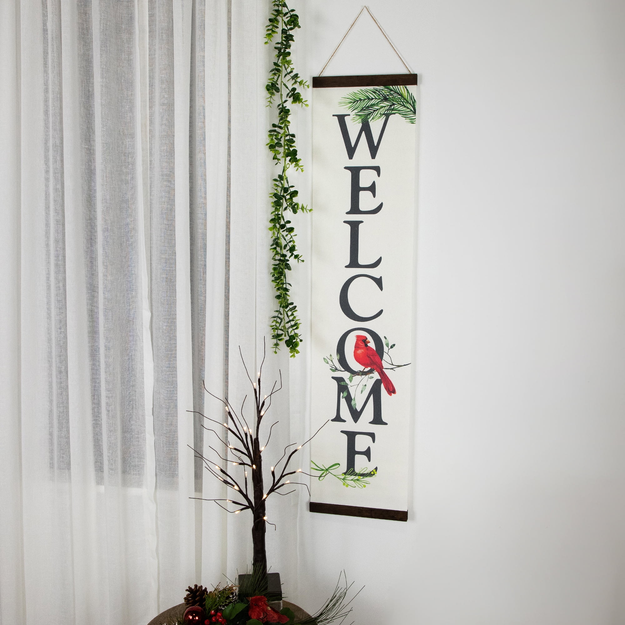 43" Cardinal Welcome Wall Sign Decoration - Walmart.com
