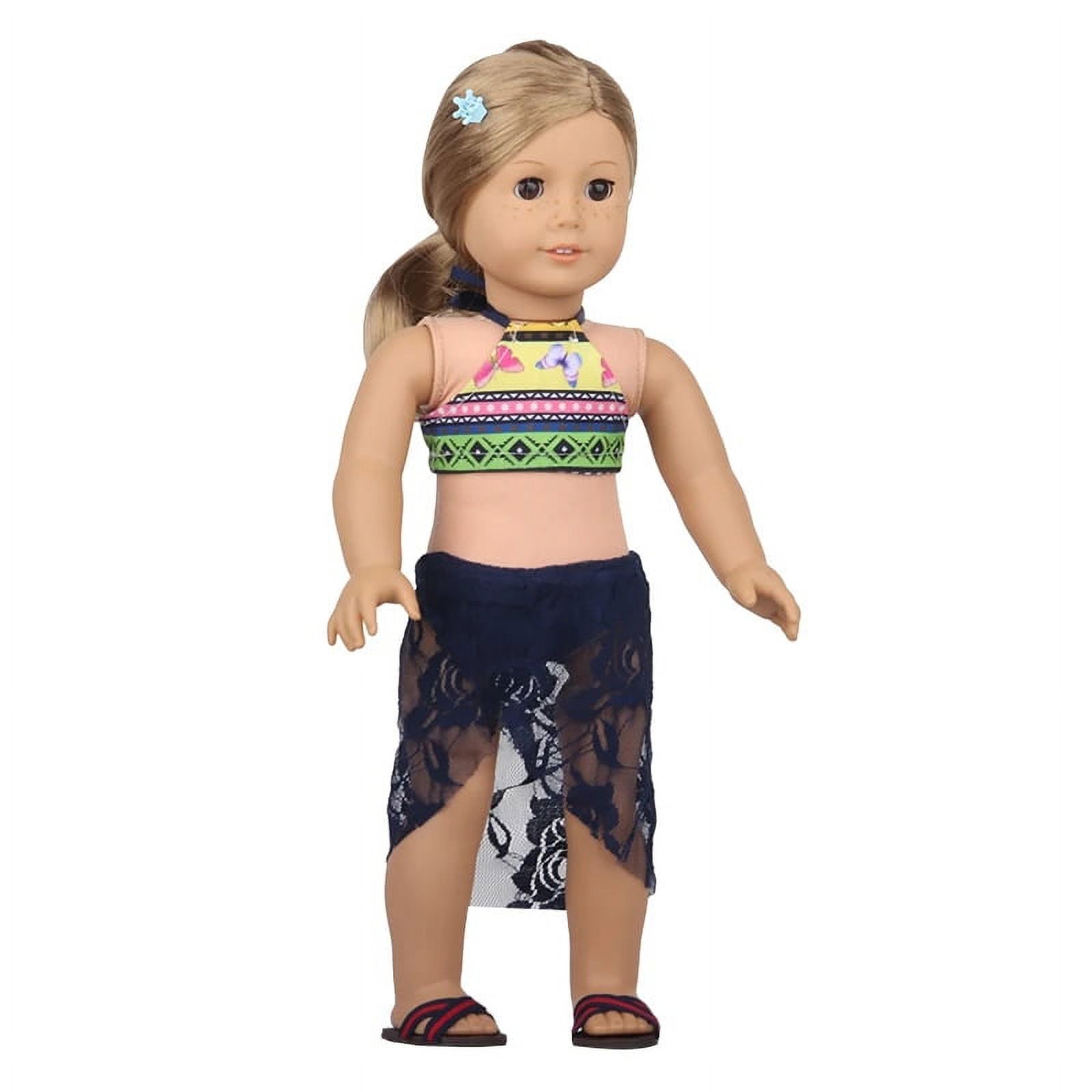 43 Cm Baby New born Doll Clothes Swimsuit Flowers, Rainbow, Animal ...