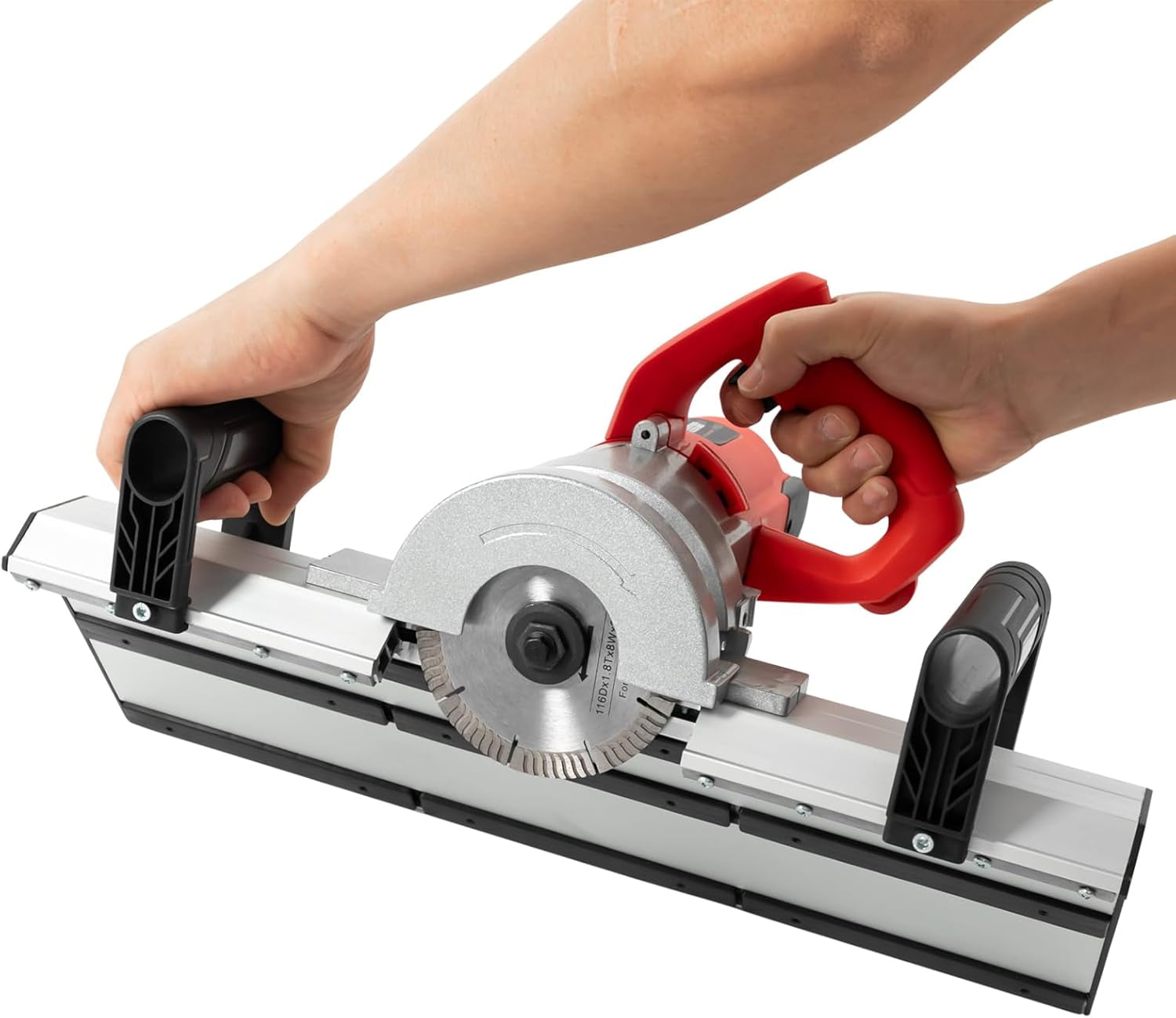 43 Degree Tile Chamfering Machine with Saw ,Aluminum Base Plate Cutting ...