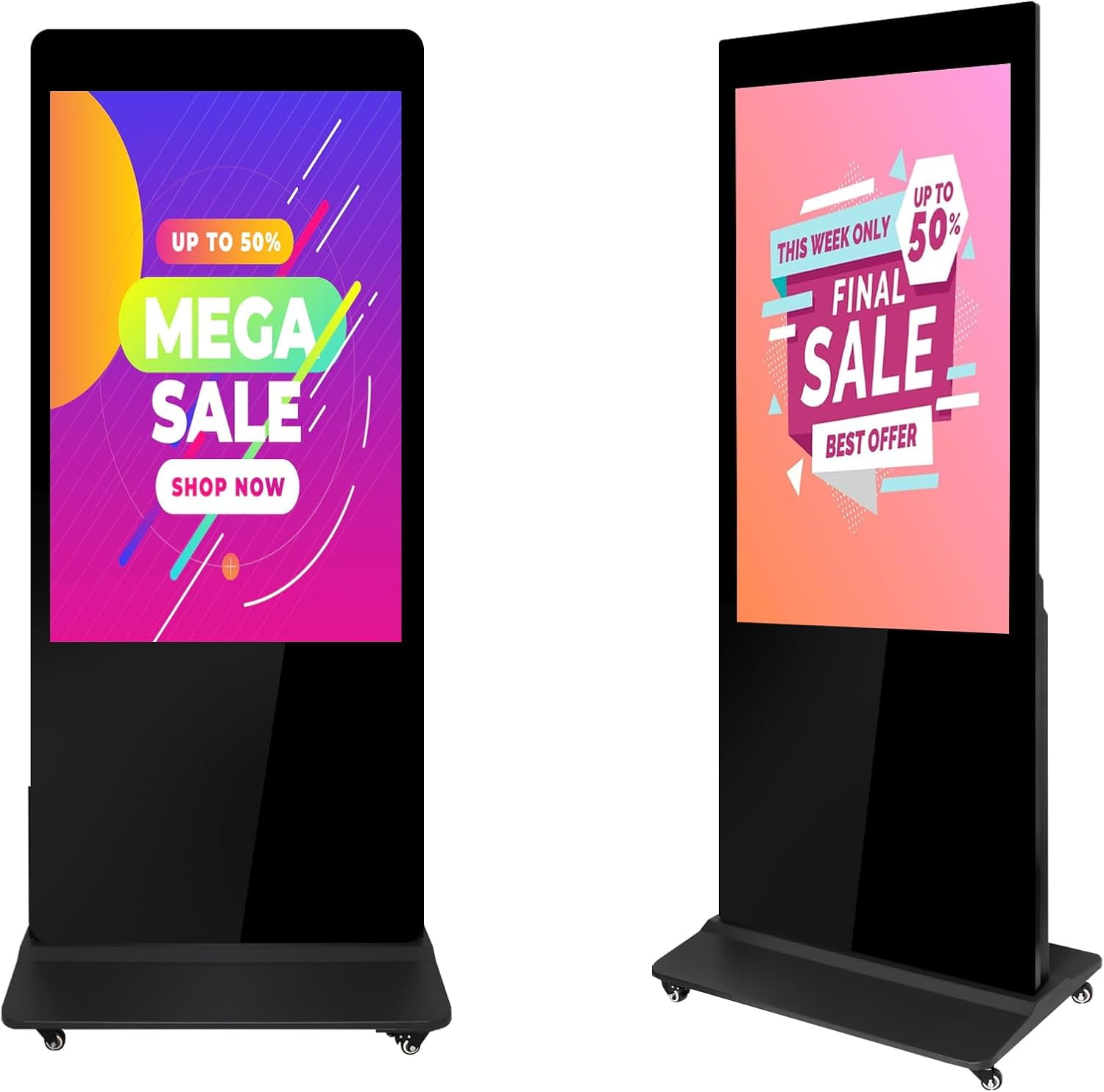 43" Digital Signage Displays 2K Touchscreen Kiosks Advertizing Screen ...