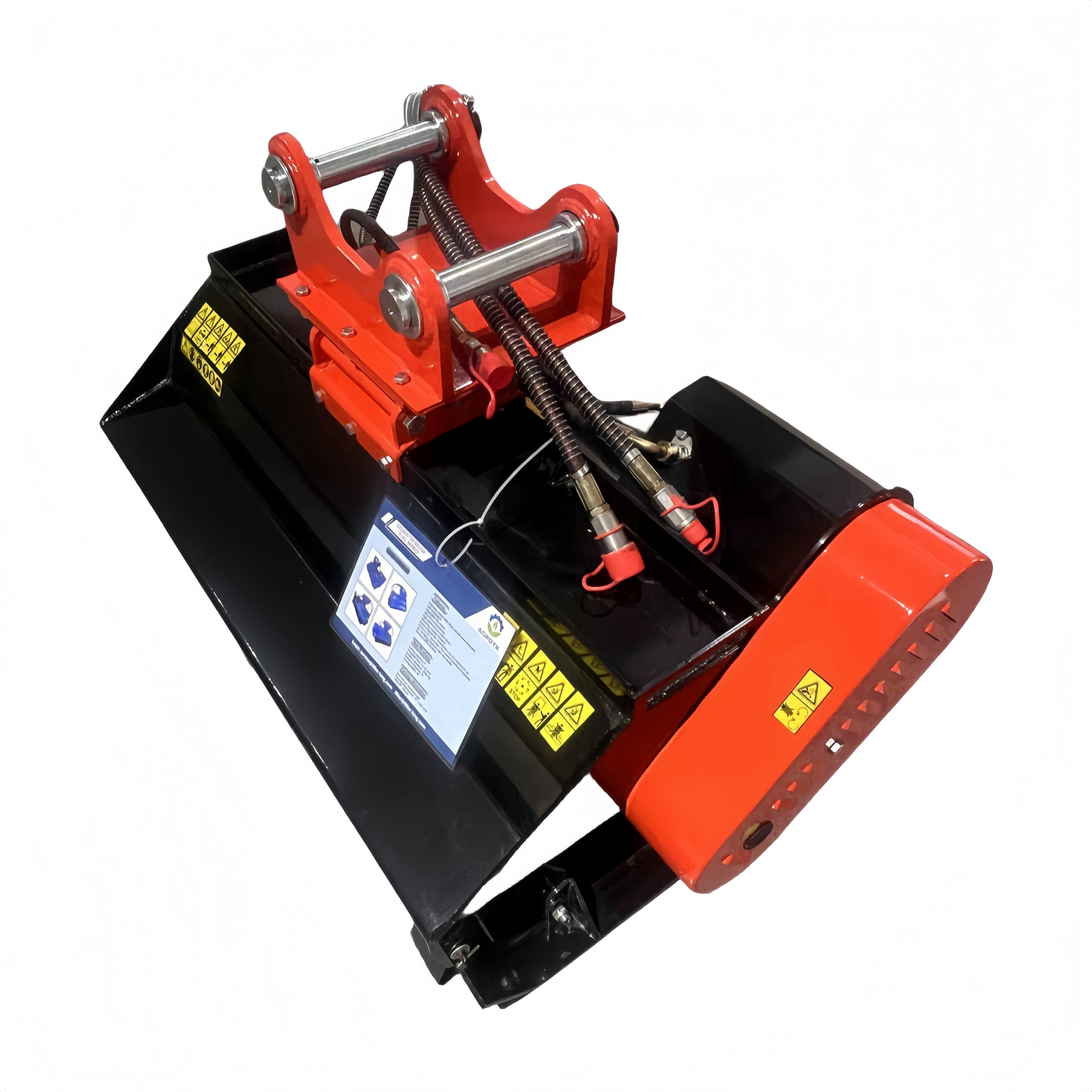 43'' Excavator Flail Mower Brush Cutter, 10-16 GPM, 6 to 8-ton Carrier ...