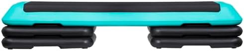43'' Exercise Aerobic Step Platform, Adjustable Fitness Stepper with 4 ...