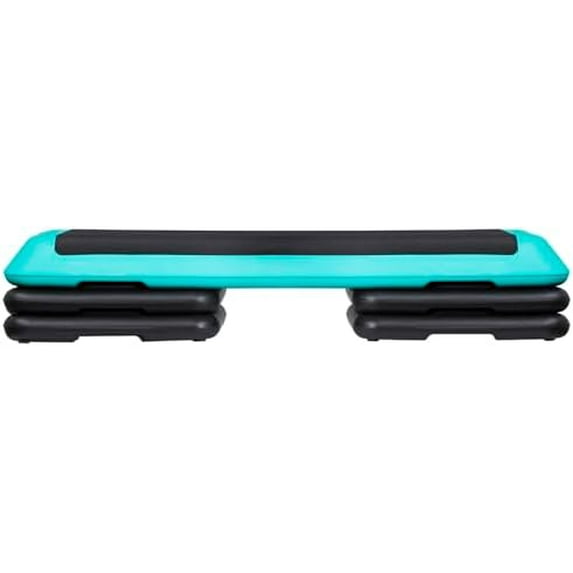 43'' Exercise Aerobic Step Platform, Adjustable Fitness Stepper with 4 ...