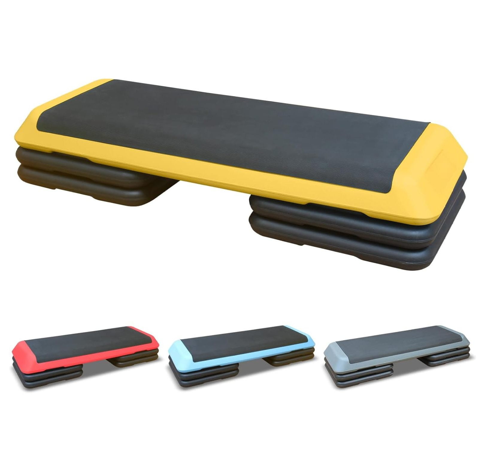 43'' Exercise Aerobic Step Platform, Adjustable Height 4-6-8in Exercise ...