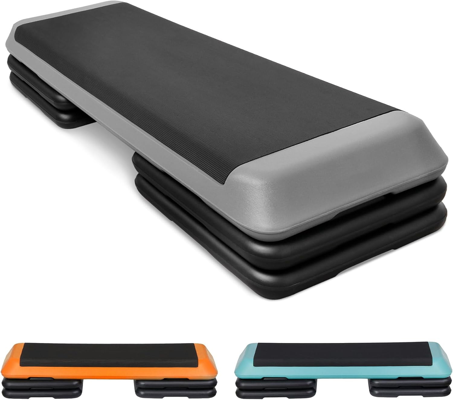 43'' Exercise Step Platform Aerobic Stepper for Home Gym Club,Large ...