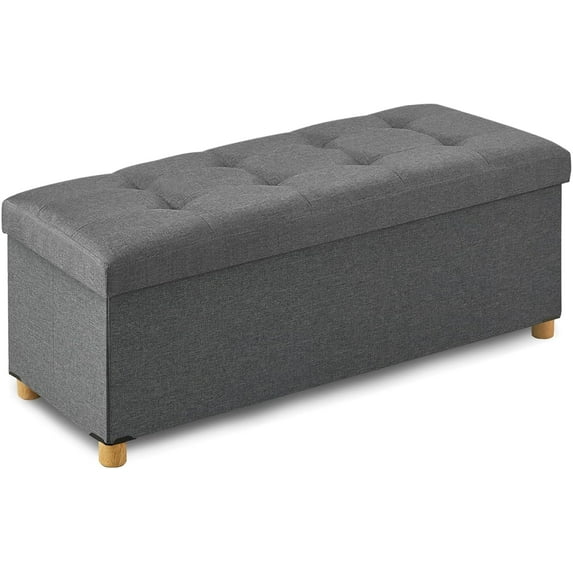 43 Folding Storage Ottoman Bench, Ottoman with Storage Bench for , Room ...