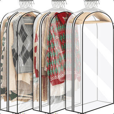 Toycle Clear Garment Rack Cover With Zipper Clothes Hanging Rack Cover ...