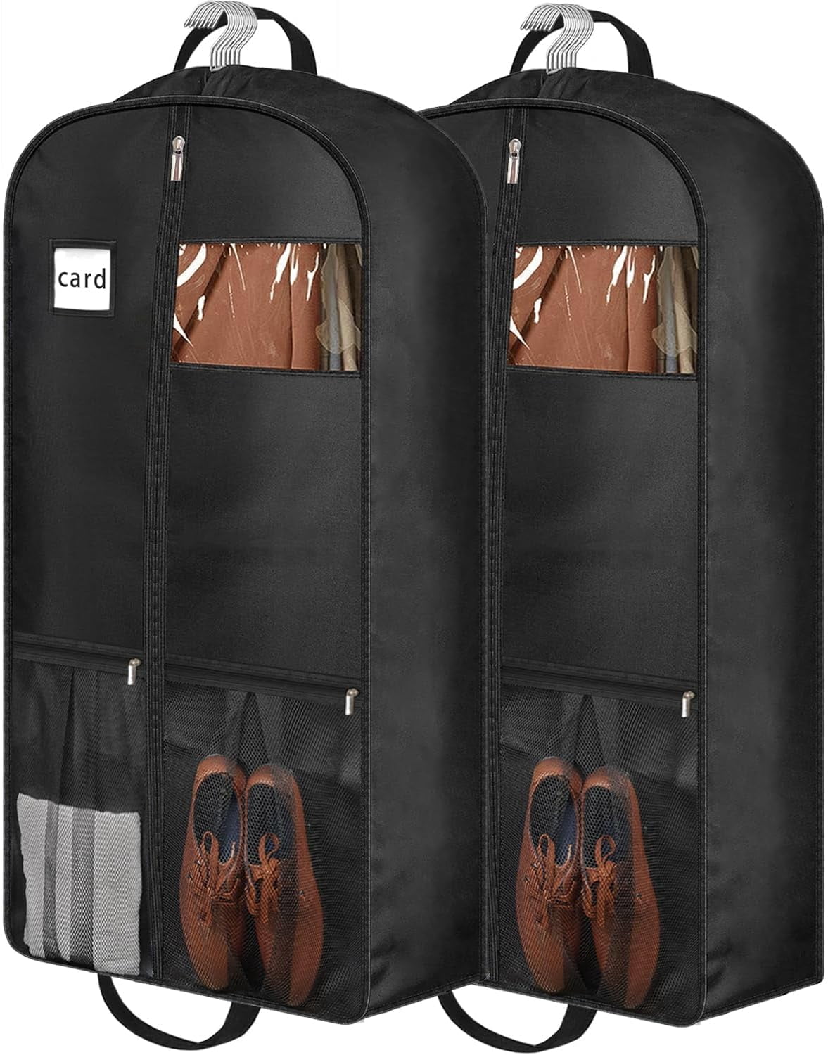 43" Heavy Duty Garment Bags for Travel 6.5" Gusseted Suit Closet ...