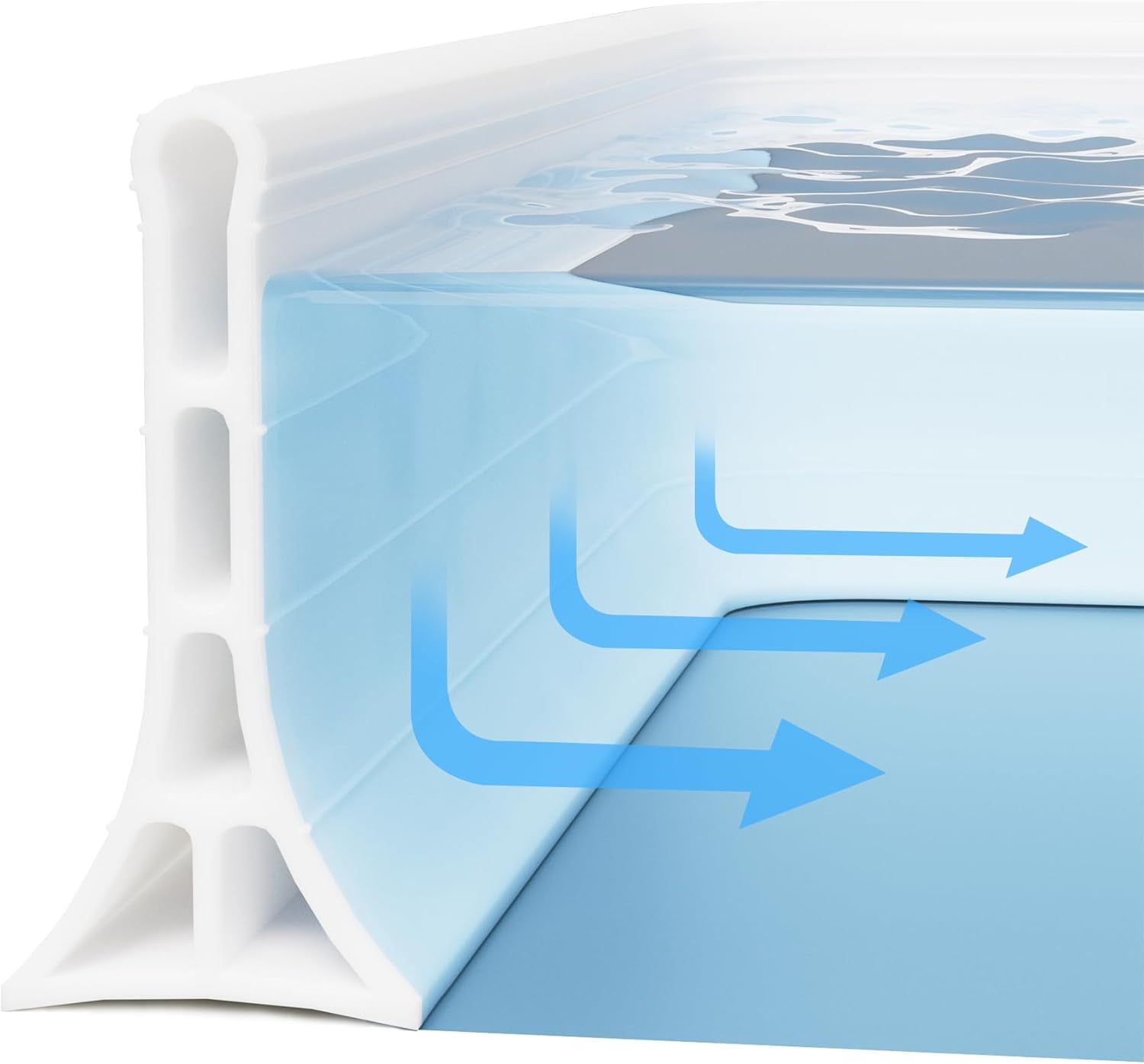 43 Inch Collapsible Self Adhesive Shower Water Splash Guard for Shower ...