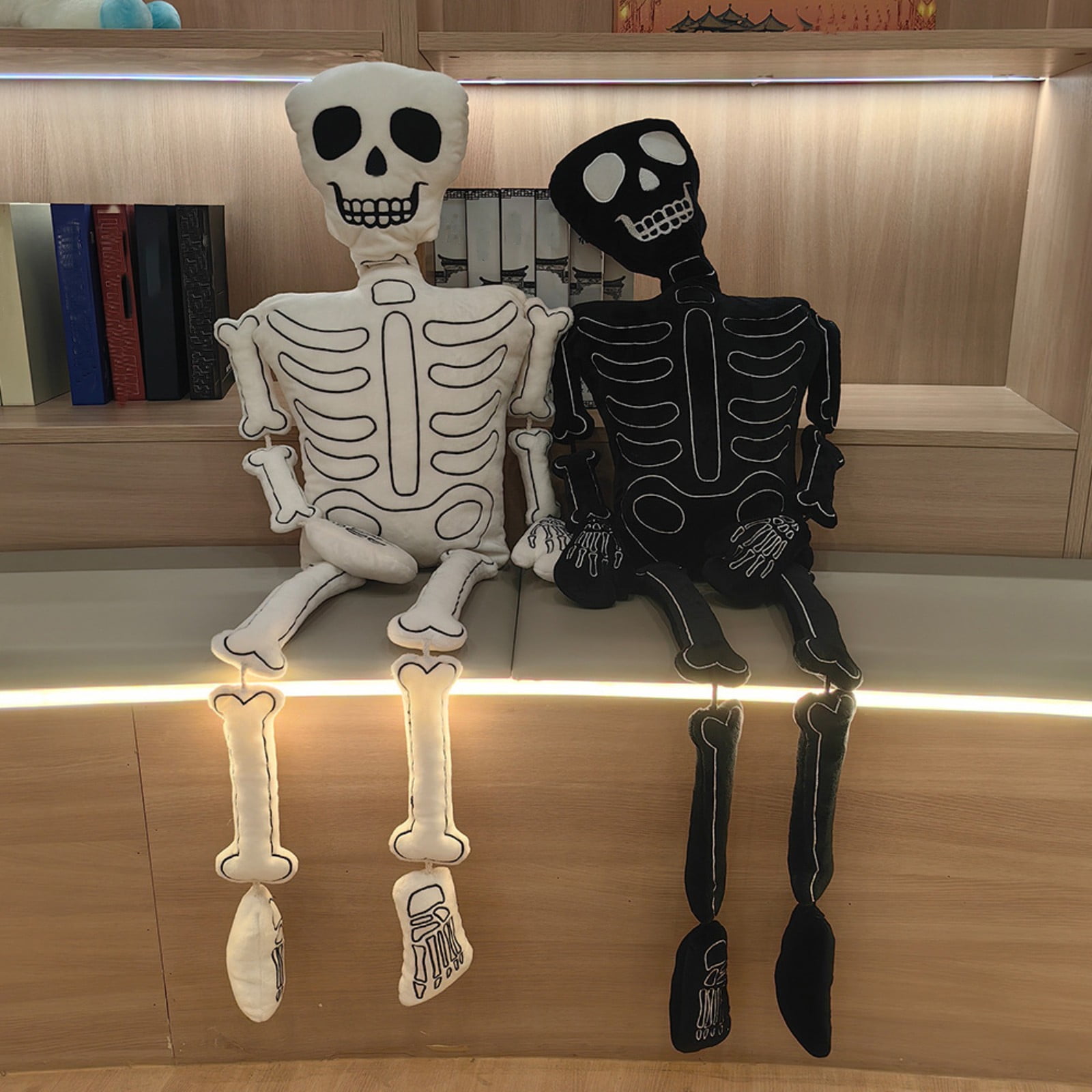 43 Inch Skeleton Plush Doll, Halloween Skeleton Plush Pillow, Skeleton ...