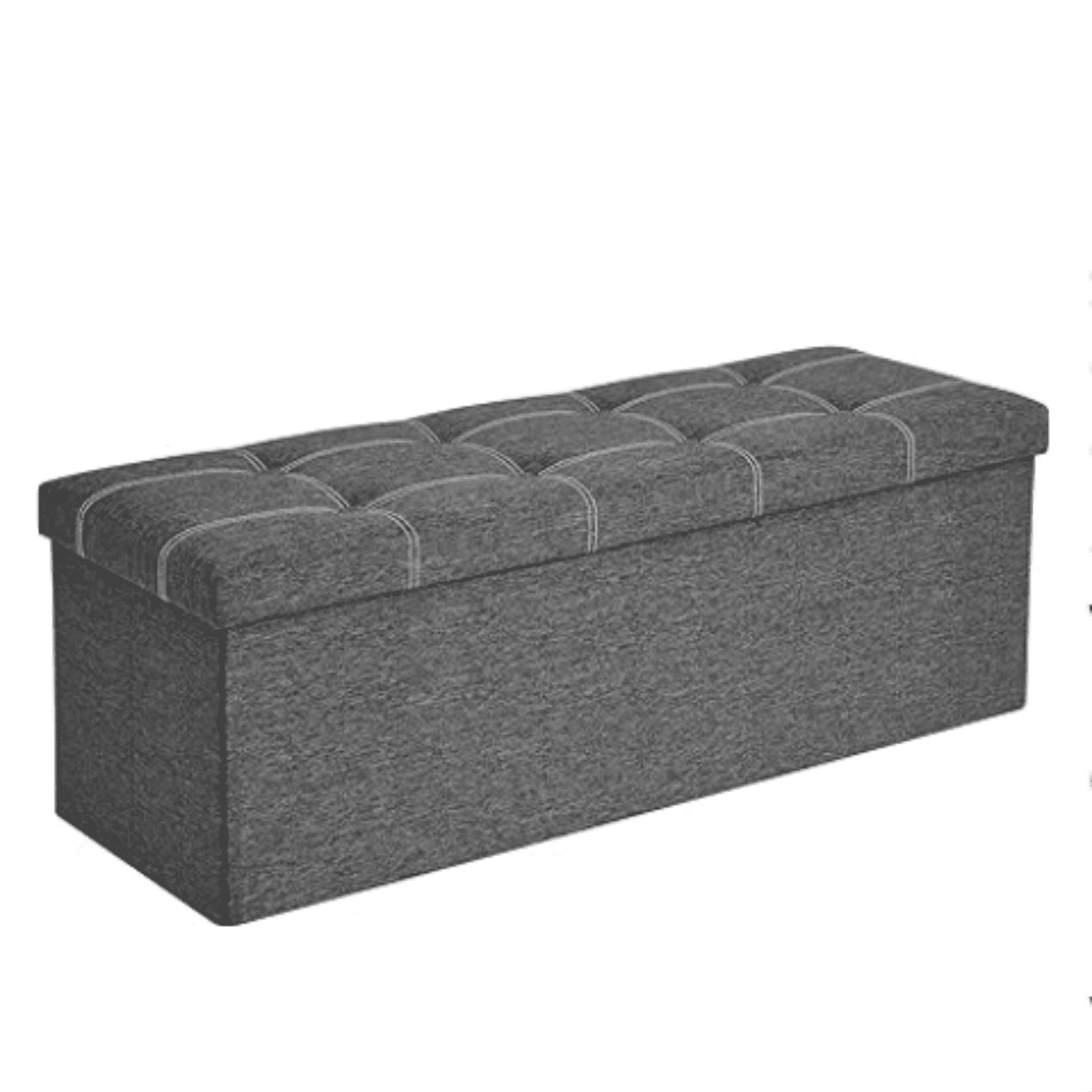 43 Inches Ottoman Storage Bench, 35 Gal. Folding Chest with Breathable ...