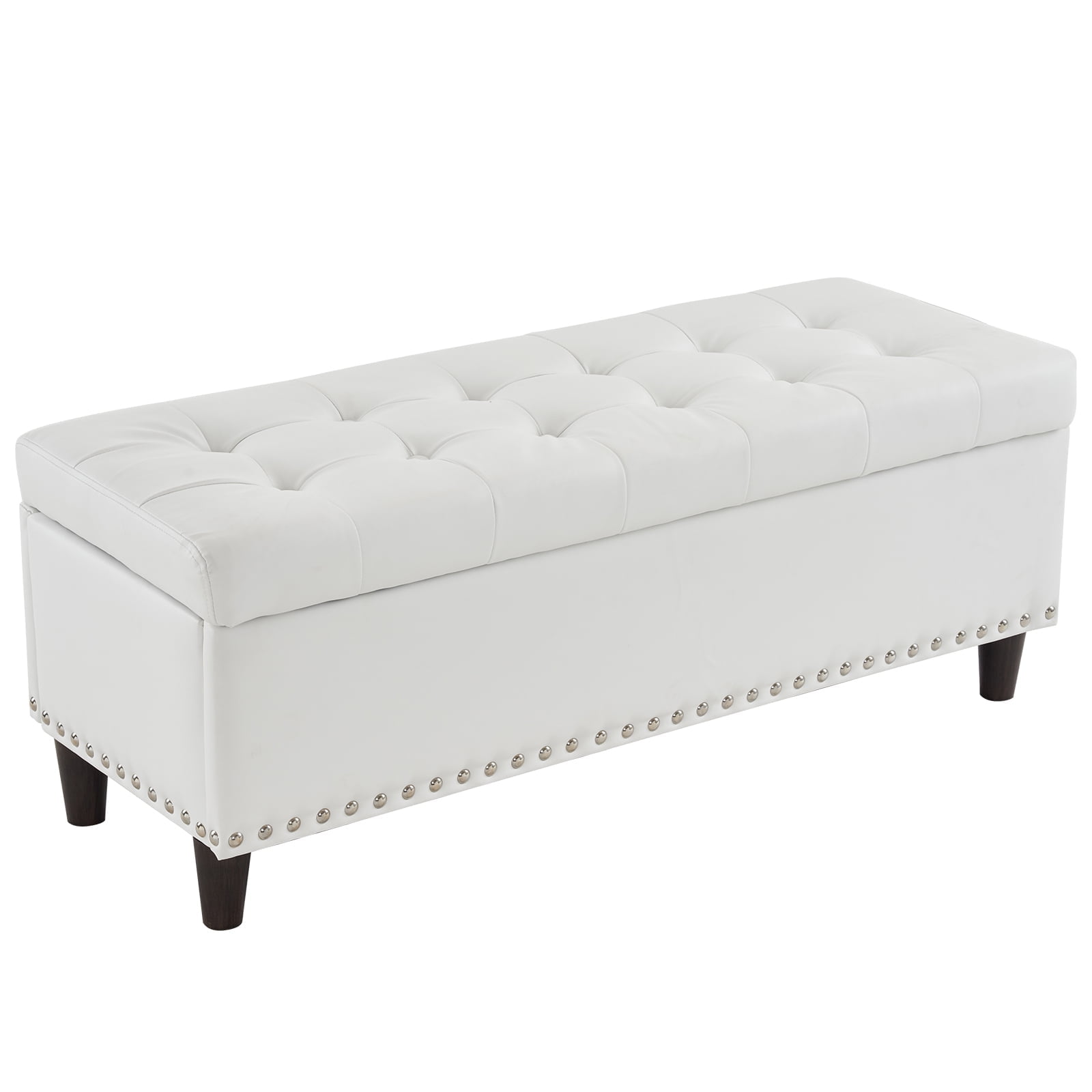 43 Inches PU Storage Ottoman, Ottoman with Storage, With Storage Copper ...