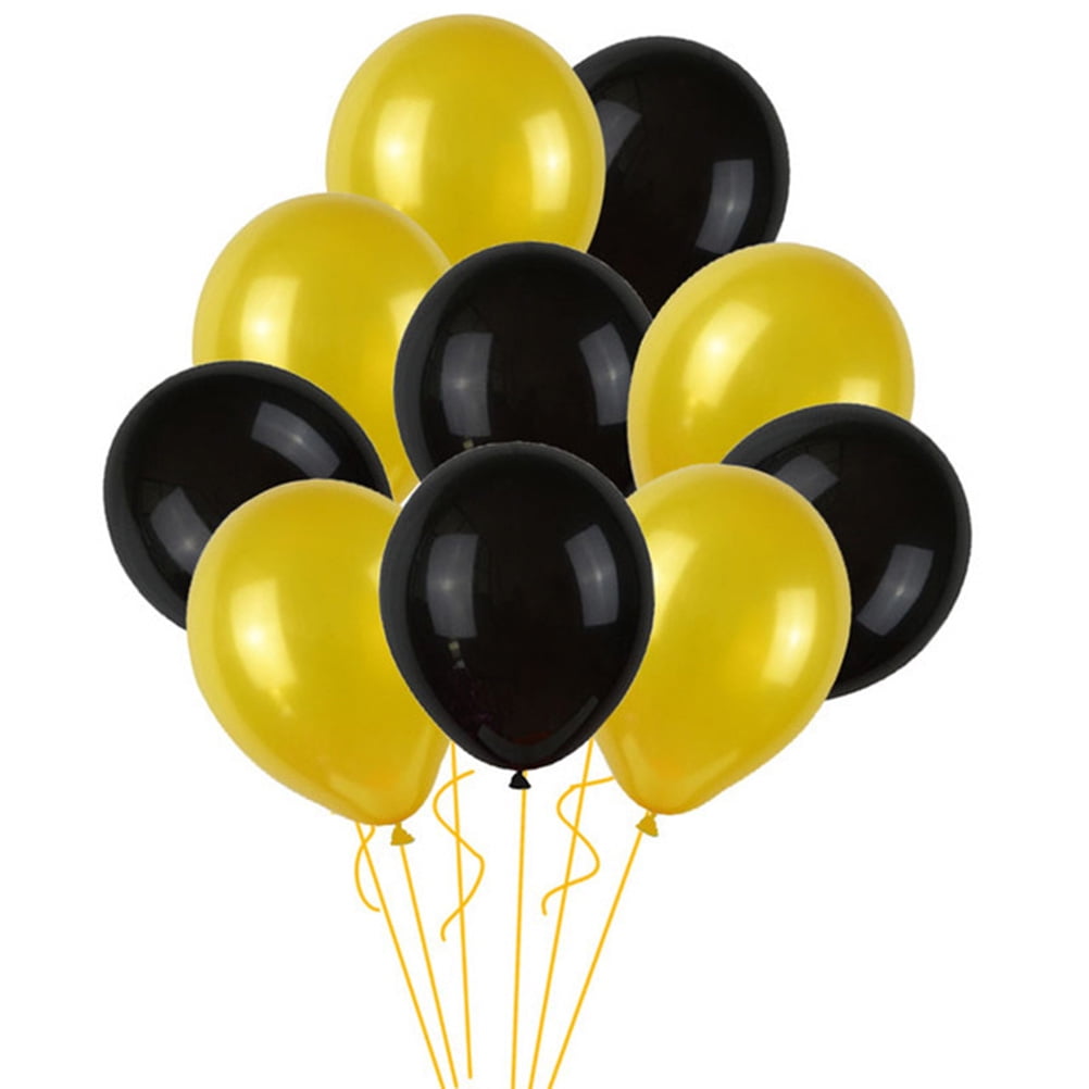 43 Pcs 30 Years Old Balloons Classic Black Golden Balloons Set ...
