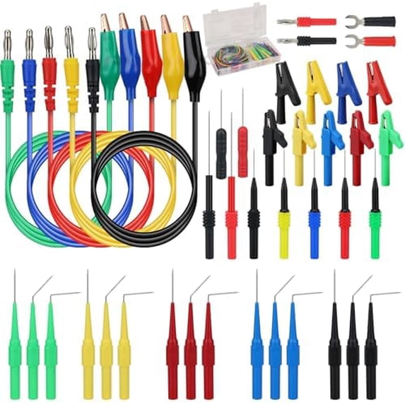 43- Probe Kit, 30A Multi-Angle Test Probe, 4mm Banana Plug to Copper ...