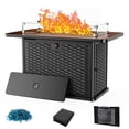 Philergo, Propane Fire Pit Table, 43", with Wind Guard, 60,000 BTU ...