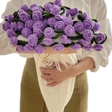43" Rose Bouquet Throw Blanket, 3D Floral Sofa Blanket with 52 ...
