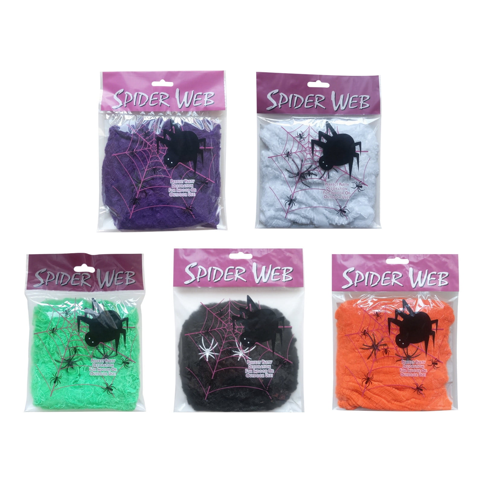 43 Sqft Halloween Spider Webs Decorations, DIY Spooky Spider Cotton ...