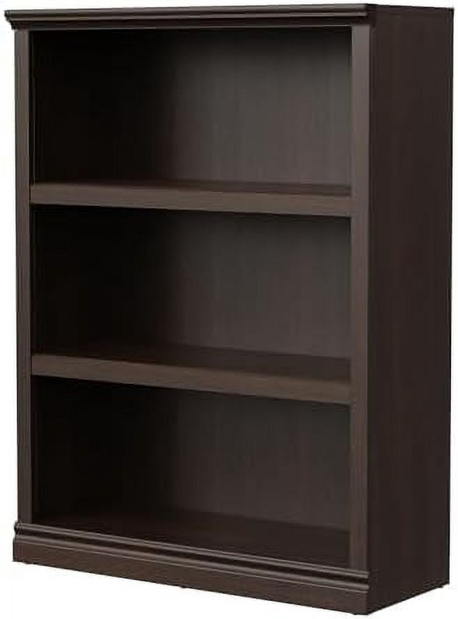 43 in Tall Bookcase, 3-Tier Bookshelf Open Storage, 33 inch Wide Floor ...