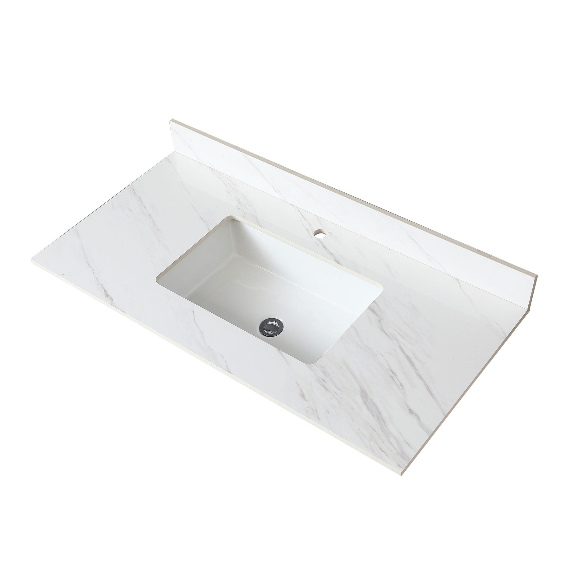 43" Wide White - Safety Overflow Hole - Bathroom Refresh - No Overflow ...