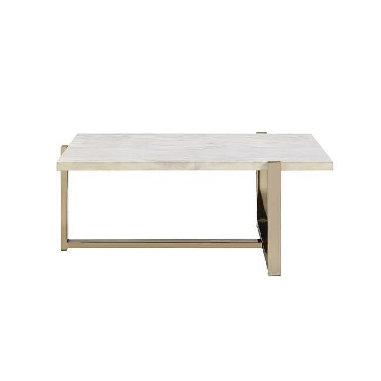 43" X 26" X 18" Chrome And White Metal Tube Coffee Table - Walmart.com