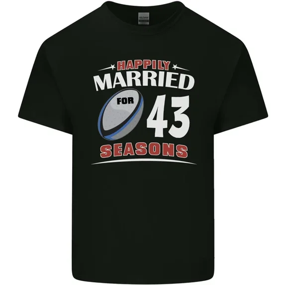 43 Year Wedding Anniversary 43Rd Rugby T-Shirt - Walmart.com