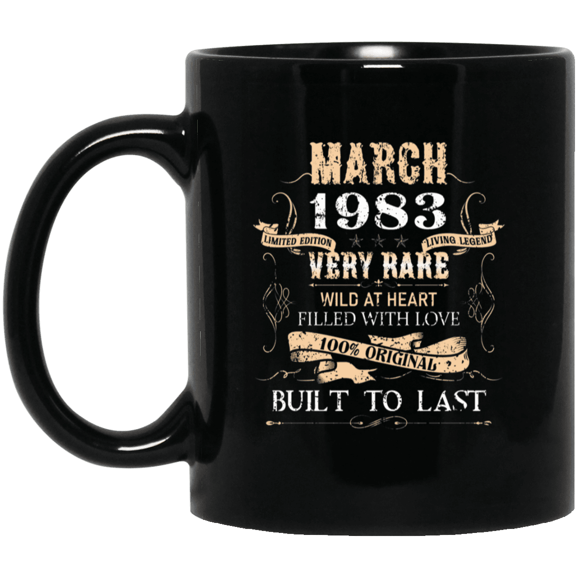 43 Years Old 43Rd Birthday Vintage March 1983 Bday Gift Coffee Mug ...
