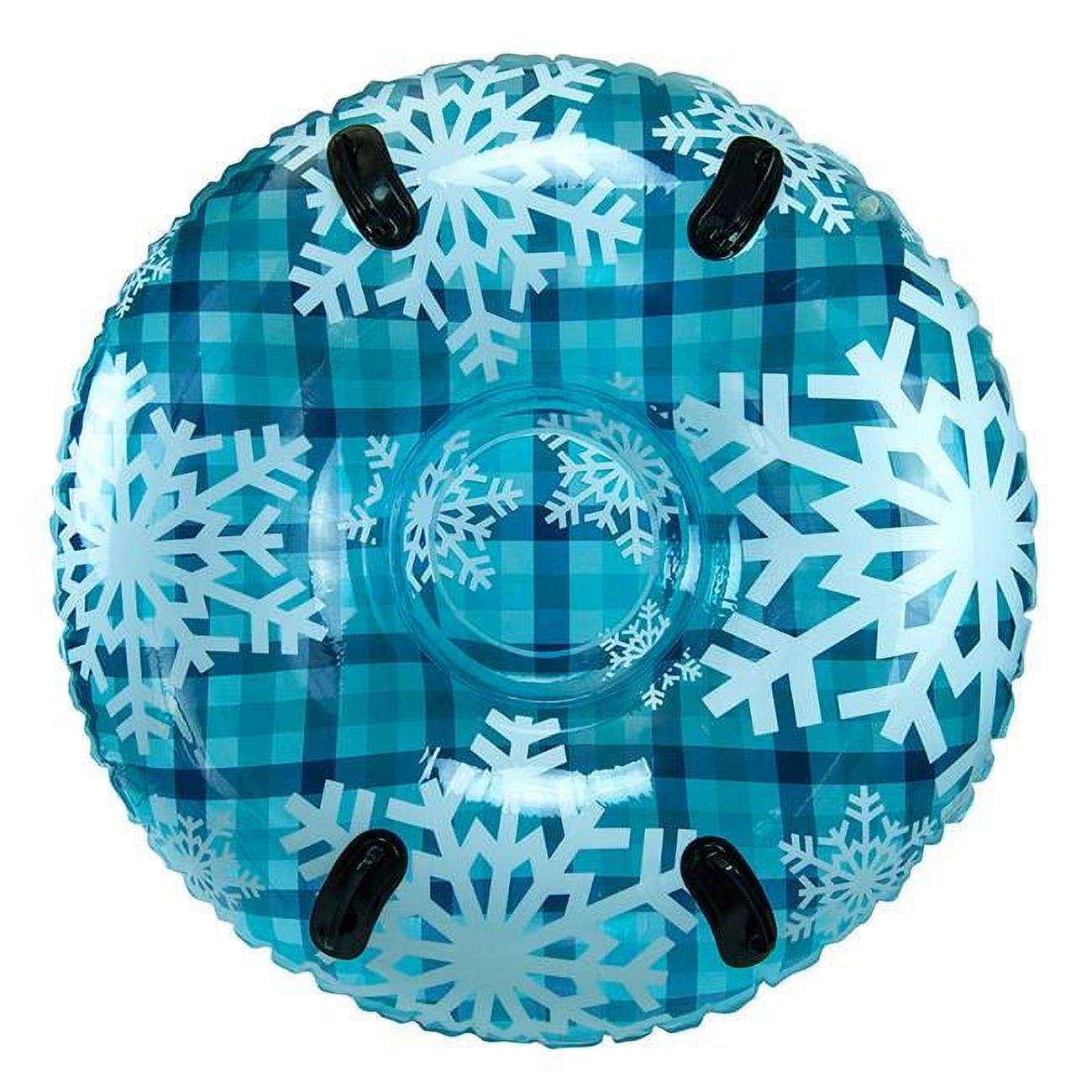 43 in. Cool Blue Plaid Pipeline Clear Top Racer Sno Tube - Walmart.com