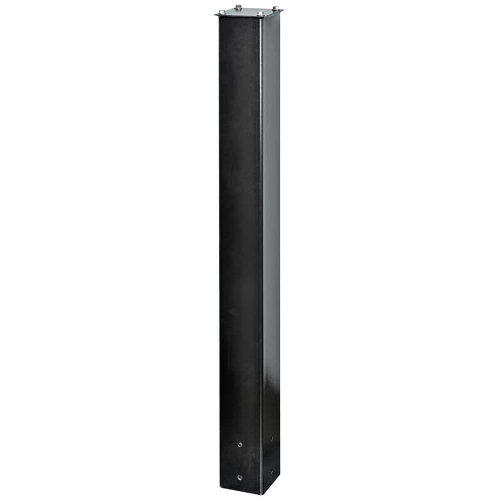 43 in. Galvanized Steel In-Ground Mailbox Post in Black - Walmart.com