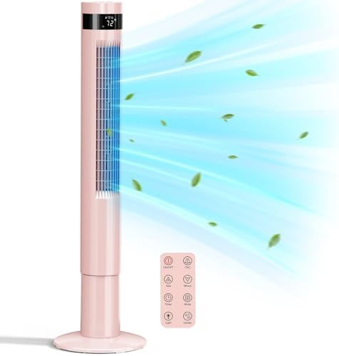 43 inch Tower Fan Portable Electric Oscillating Fan Quiet Remote ...