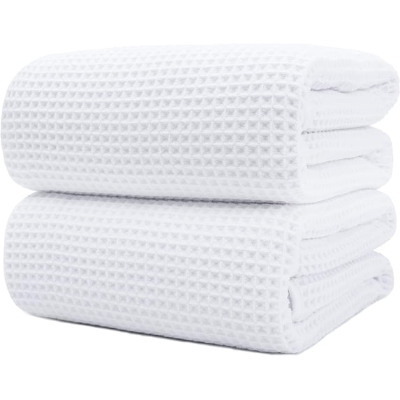 430 GSM Microfiber Quick Dry Lint Free Bath Sheet, 70 x 35 in, Set of 2 ...