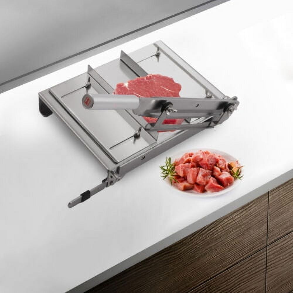 430 Stainless Steel Manual Frozen Meat Slicer Mutton Beef Thick ...